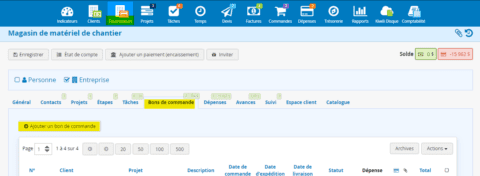 Comment créer et ajouter des bons de commande fournisseur